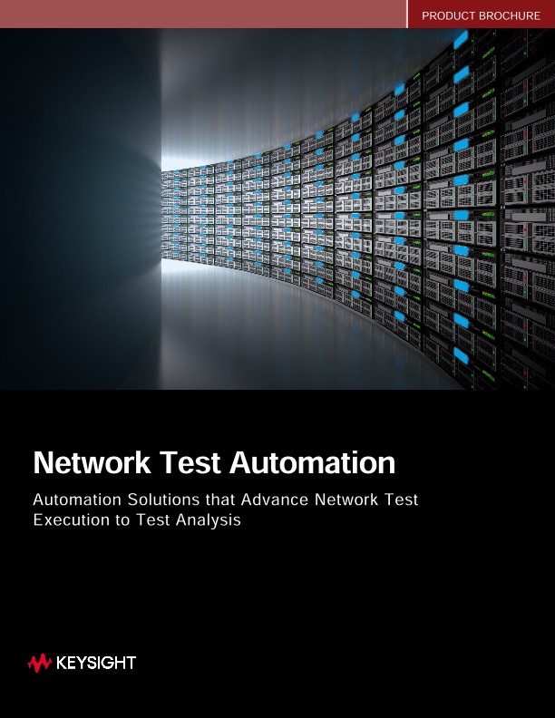 Network Test Automation Pdf Asset Page Keysight